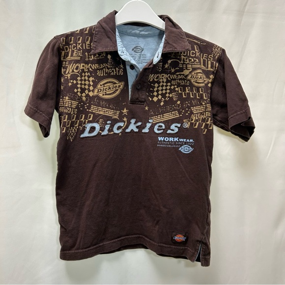 Dickies | Tops | Y2k Vintage Dickies Crop Button Up Collar Top Womens ...